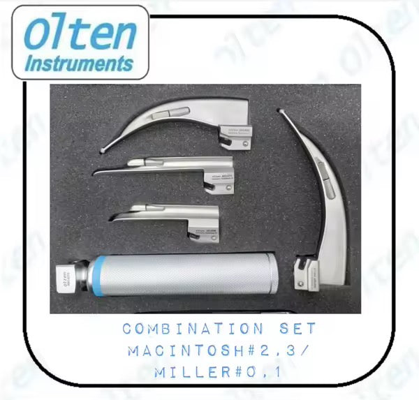 ABO-8345 ENT DIAGNOSTIC SET Combination Conventional LARYNGOSCOPE SET ...